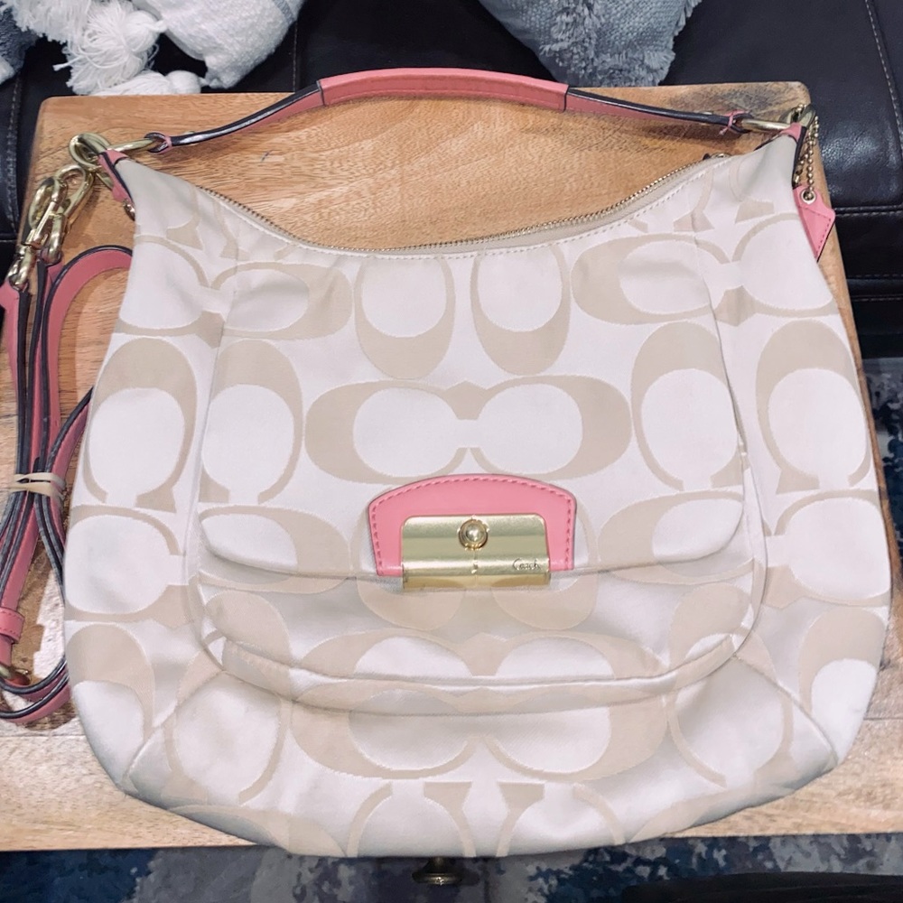 Coach Kristin Signature Puffy Hobo Bag Crossbody Remo… - Gem